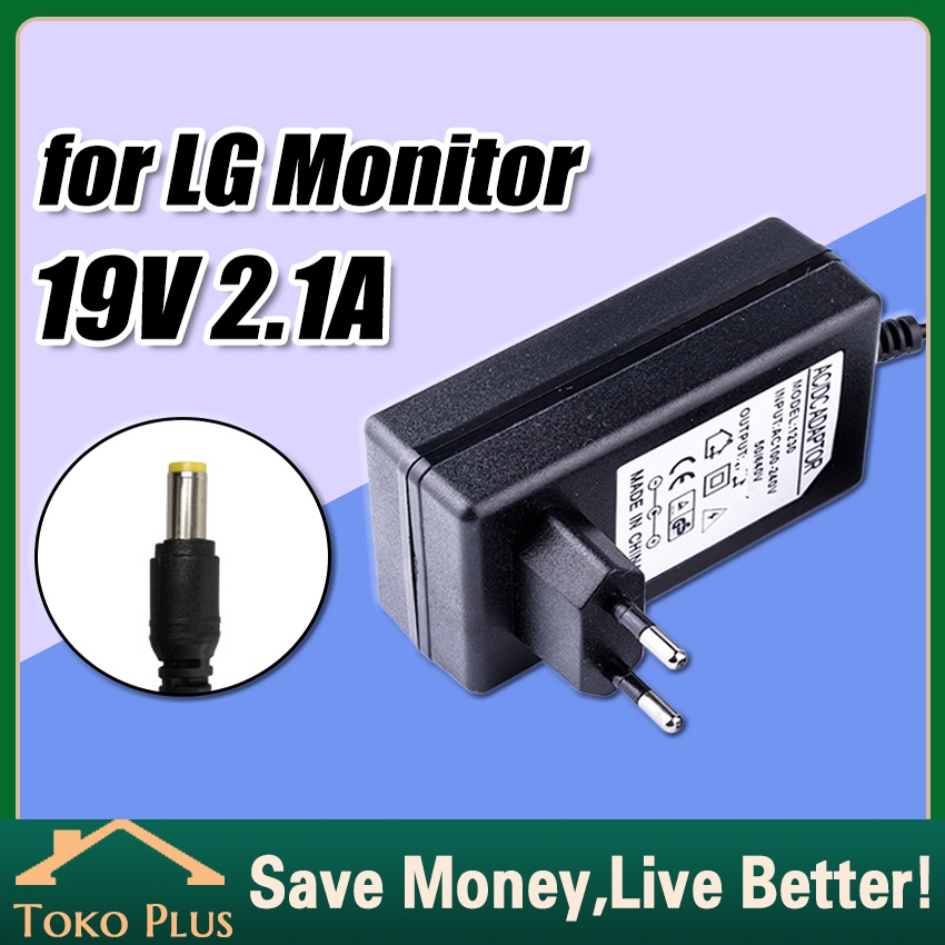 Lg Original 19V - 2.1A LCD LED Monitor charger Adapter Original LG 19V ...