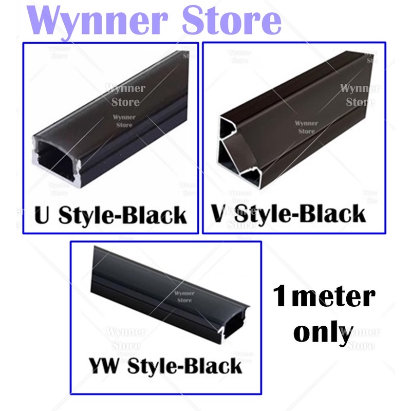 100cm (1meter) U/V/YW Style Aluminium Profile Fitting Channel Holder ...