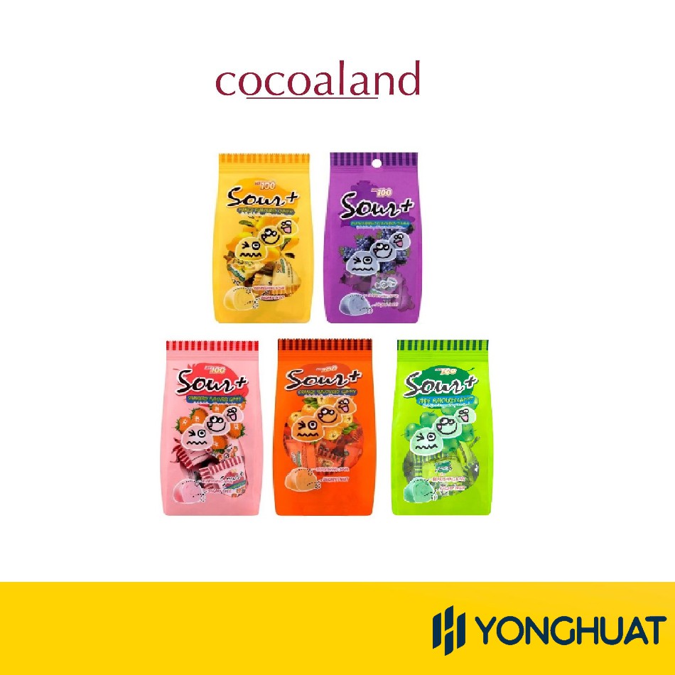 Cocoaland Lot 100 Gummy Candy Sour Plus 100g | Shopee Malaysia