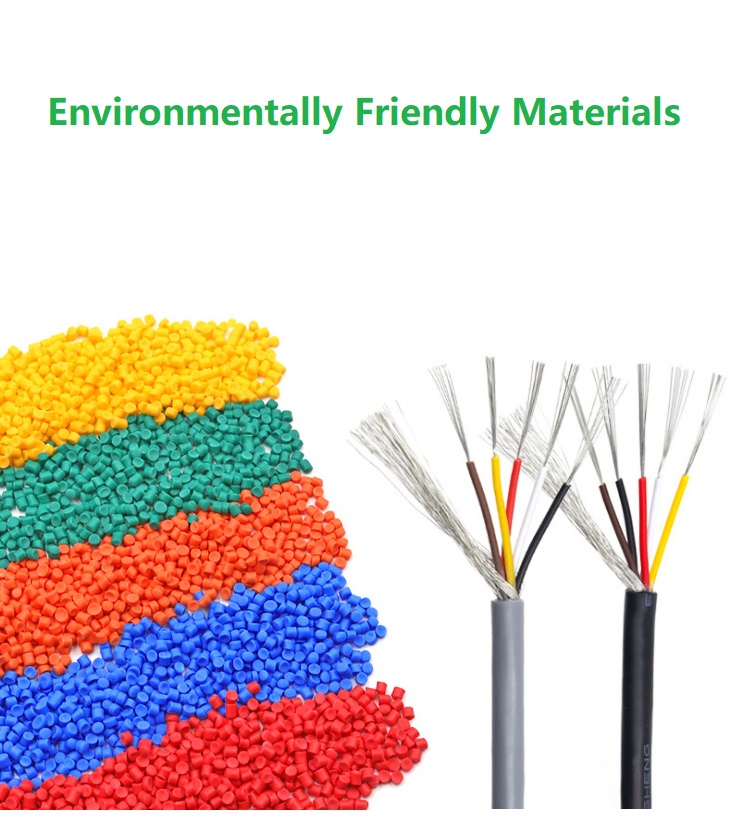 5M UL2547 Signal Shielded Wire Cable 22 24 26 28 30 AWG PVC Insulated 2 ...