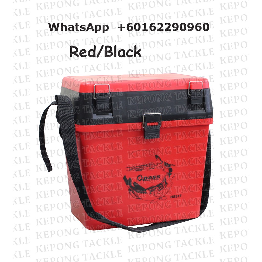 OPASS fishing tackle box Kotak pancing HS317 TACKLE BOX 37L x 24W x 38H ...