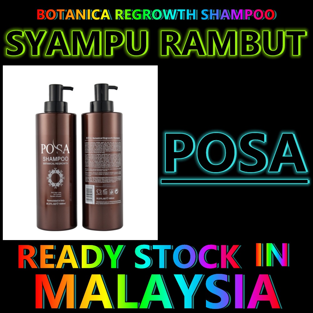 Posa Shampoo hair design botanical Hair regrow shampoo CONDITIONAL ...