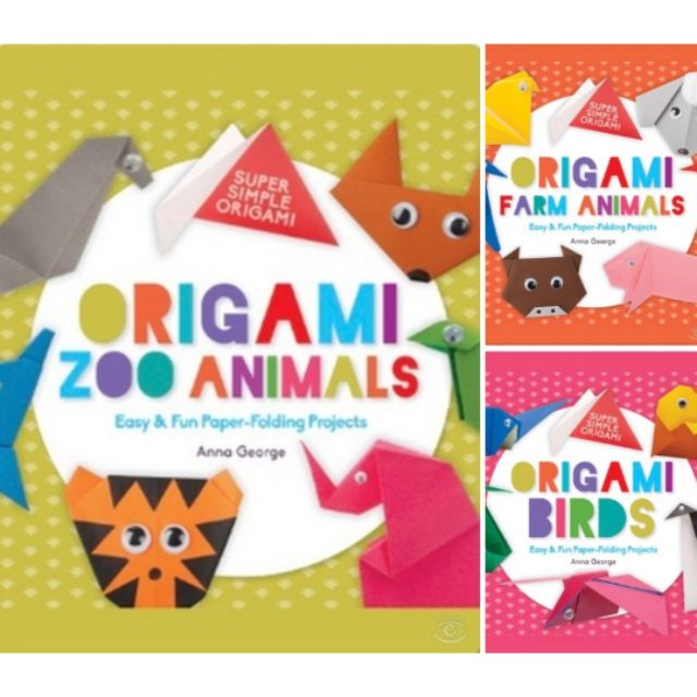 Kids DIY Printables 3in1 Origami Zoo Animals, Farm Animals and Birds ...