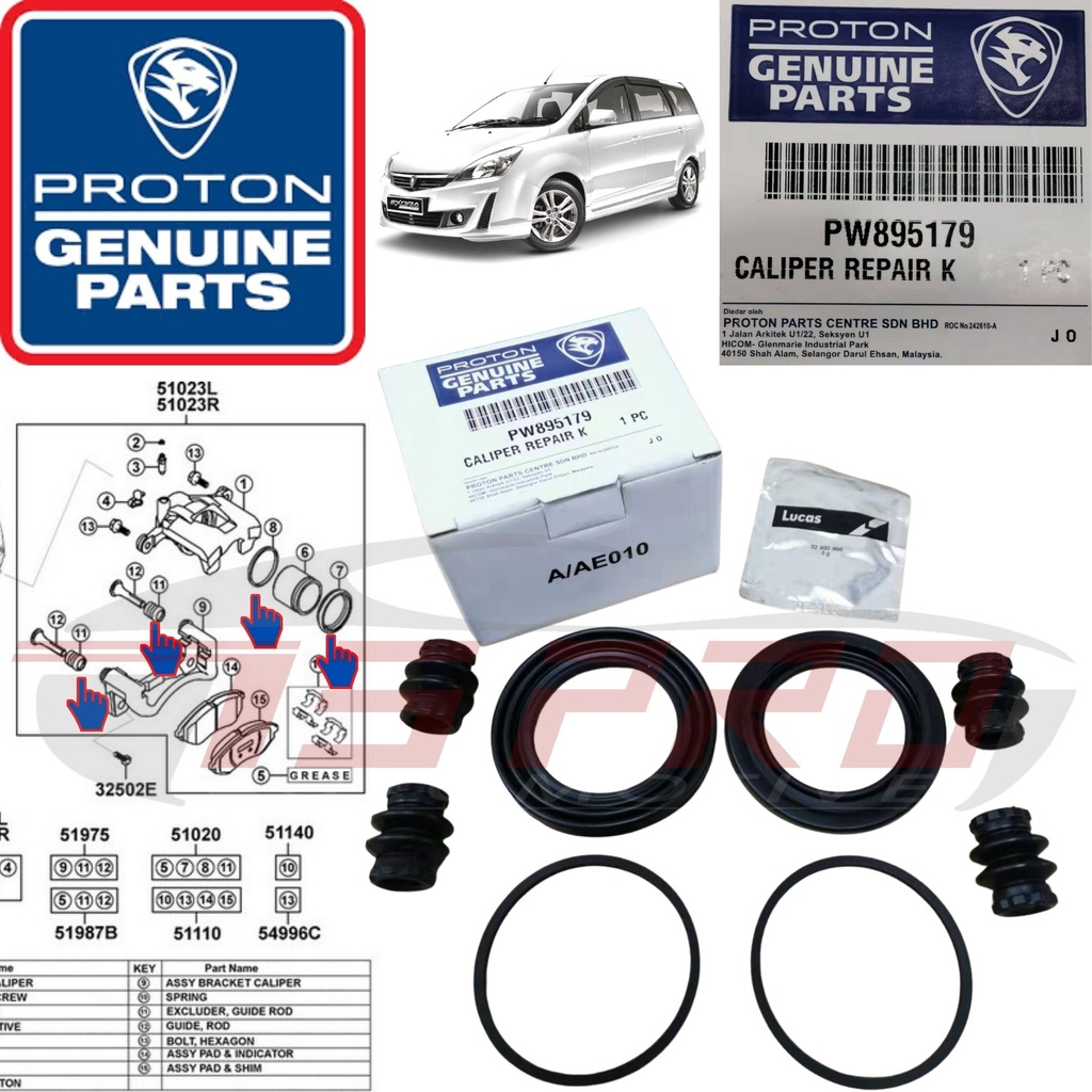 [Front L&R Full Set] Proton Exora Preve Suprima S Genuine Depan Front ...