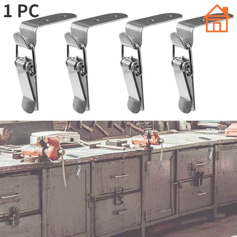 90° Buckle Hook Lock Stainless Steel Spring Loaded Draw Toggle Latch ...