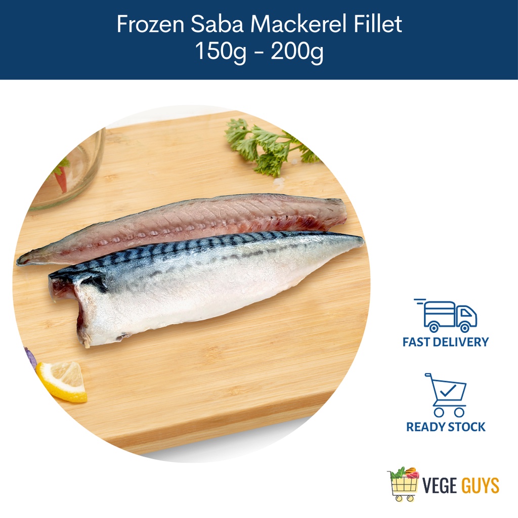 Frozen Saba Mackerel Fillet 鲭鱼片 (2pcs, 150-200g) | Shopee Malaysia