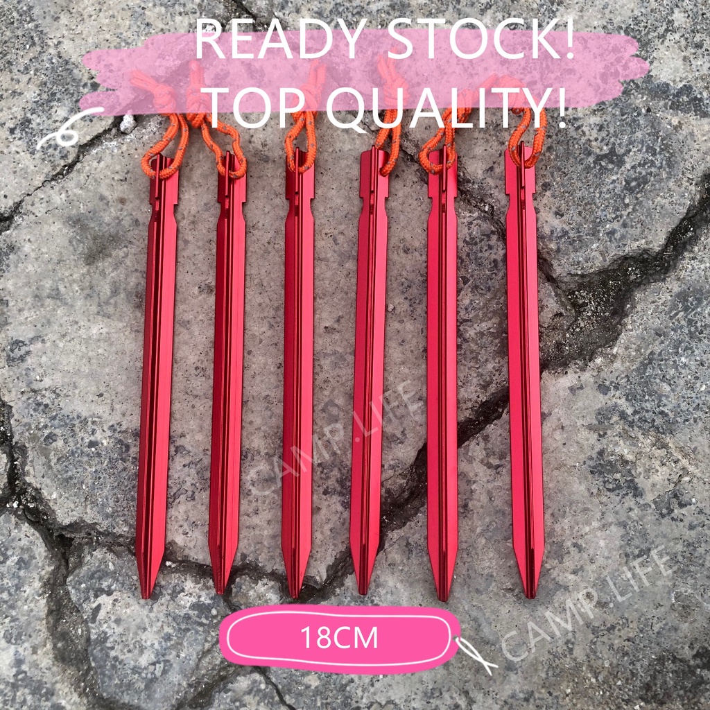 Camping Peg 1pc 18cm Harden Aluminium Alloy Y Shape Ultralight Tent Peg ...