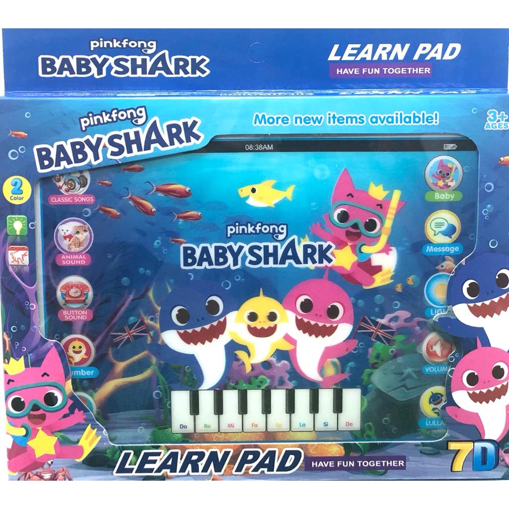 NEW TOY FOR KIDS LEARN PAD TAYO BABY SHARK MAINAN KANAK-KANAK PAD ...