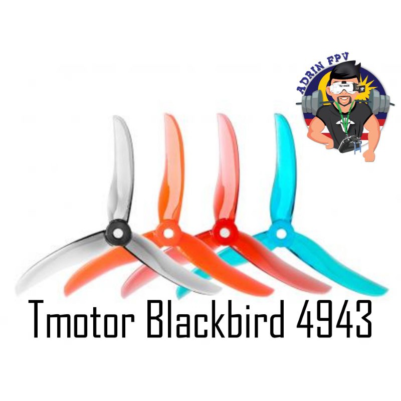 T-Motor Blackbird T4943 Propeller for 5inch Fpv quad tmotor 4943 Black ...
