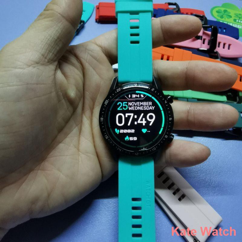 waterproof watch 22mm Silicagel for huawei watch gt 2 band Strap galaxy ...