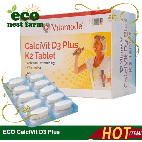 CALCIUM SUPPLEMENT VITAMODE CALCIVIT TABLET 3 x 10 D3 PLUS K2 HALAL ...