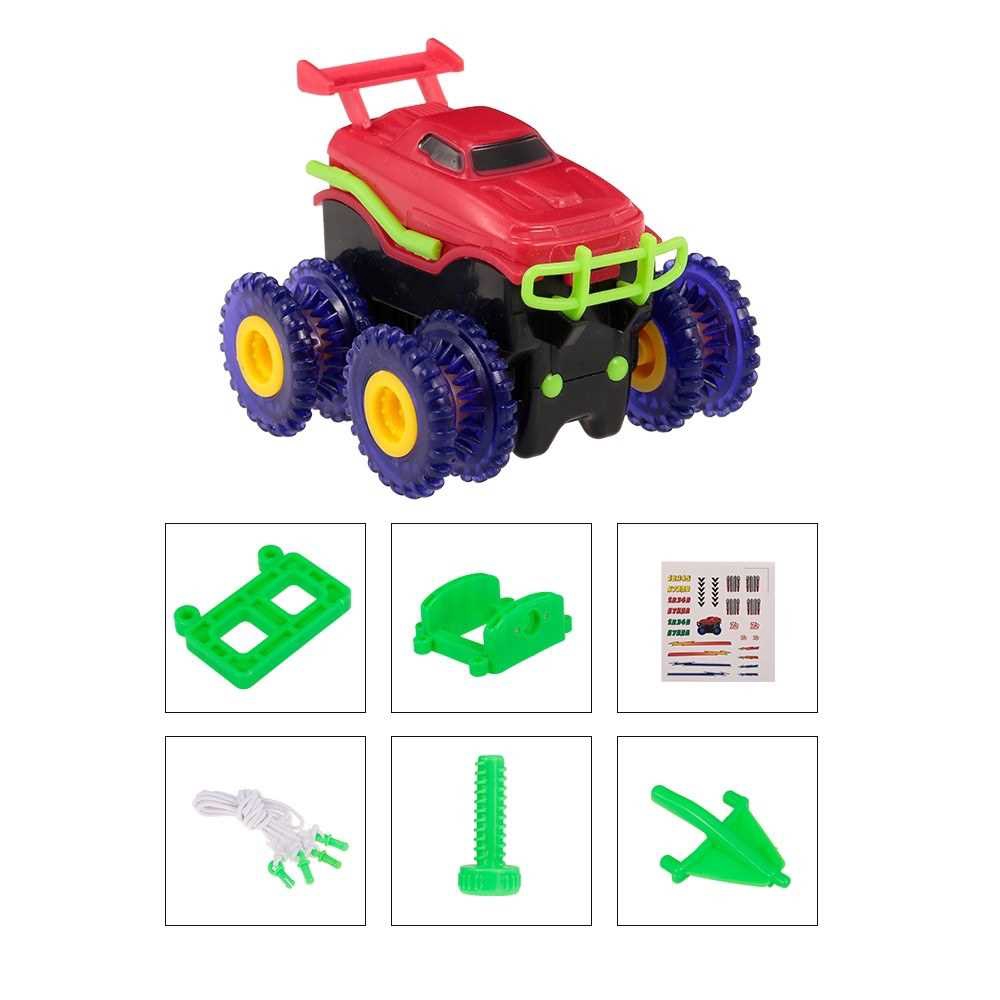 Racing Truck Car Monster Trucks That Climb And Zip Car Track DIY Toy ...