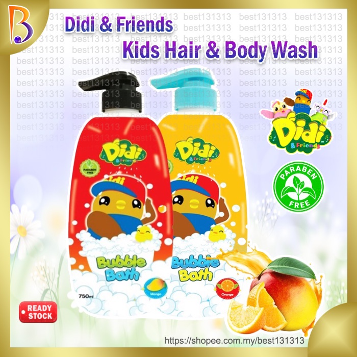Original Didi & Friends Kids Hair & Body Wash Head to Toe, Mandian ...