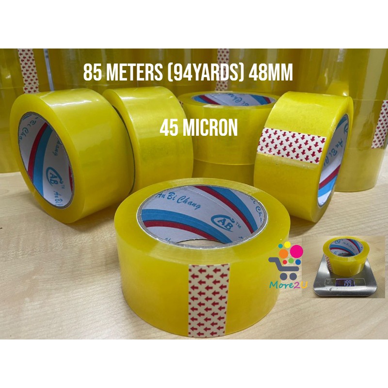 [85 meters] Transparent OPP Tape 48mm*45 micron / Transparent Adhesive ...