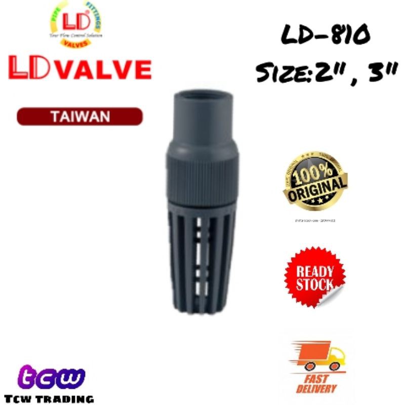 BRAND LD [LD810] PVC SPRING FOOT VALVE [LD814] HOSE ENDS CARRY WITH ...