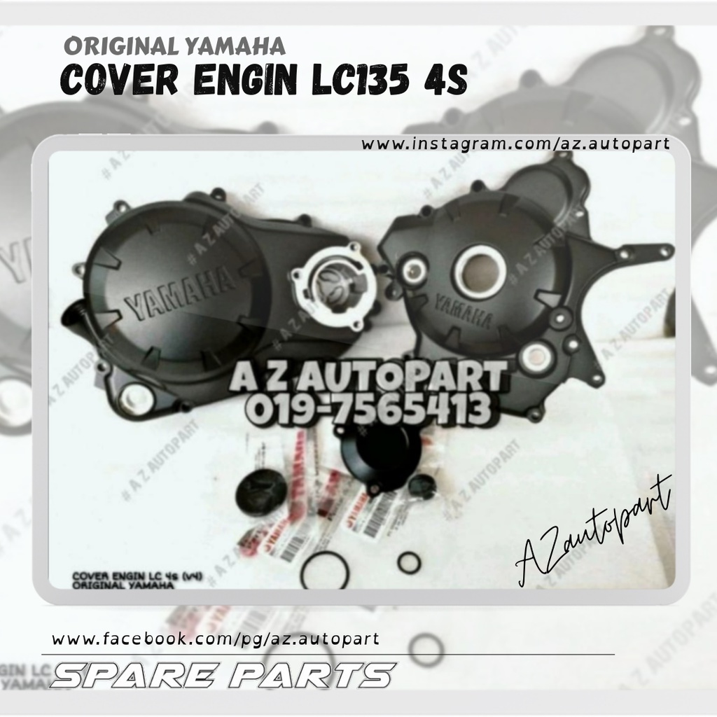 COVER ENGINE LC 4s ss ( v1-v7 )🔥100% ORIGINAL YAMAHA🔥 | Shopee Malaysia