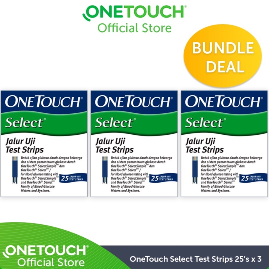 [BUY 2 GET 3% OFF] Onetouch Select Strip Strip (25's x 3) Easy & Pain ...