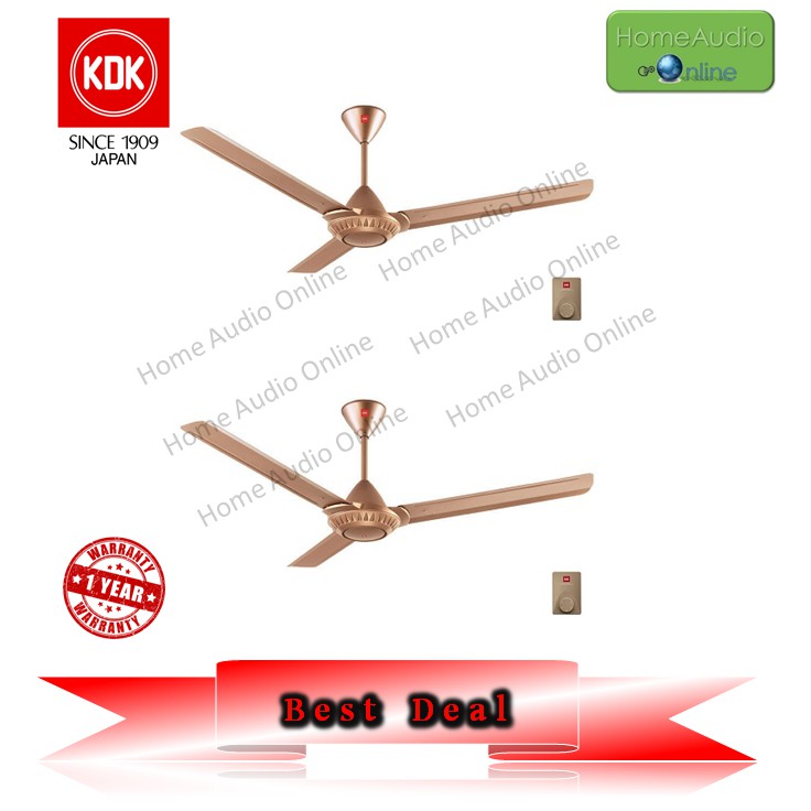 KDK Regulator Ceiling Fan K15W0-PB (Copper Brown) (Twin Packing ...