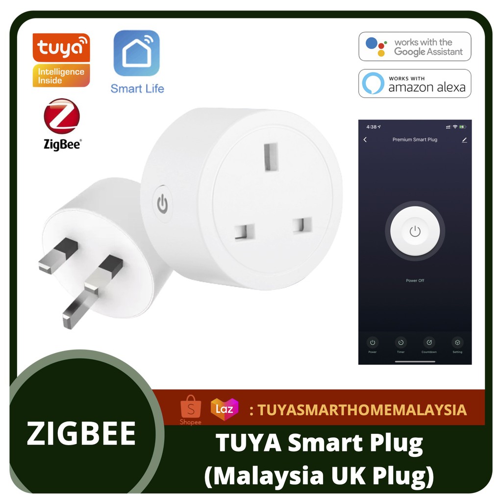 [TUYA] Smart life/Tuya Smart Zigbee Plug Socket ; Power Switch Smart ...