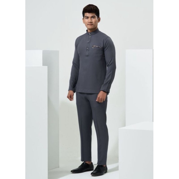 Baju Melayu Slim Fit 2022 by KEEK COLLECTION (COMOCREPE) | Shopee Malaysia