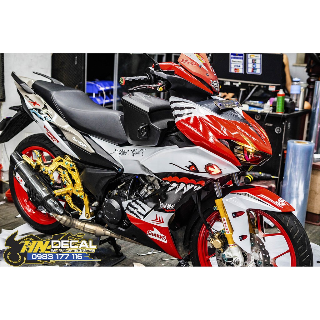 Winner x red and white shark boss stamp | Shopee Malaysia