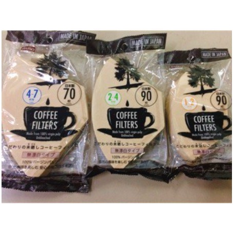 [Ready Stock] Daiso Coffee Filter Paper Bleached/Unbleached | Shopee ...