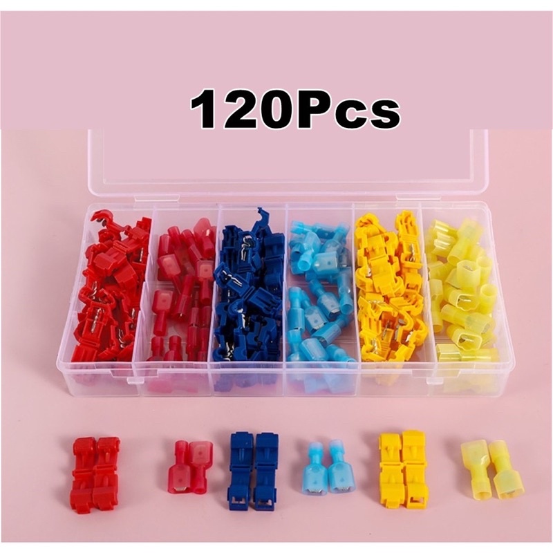 120pcs Scotch Lock T Tap Wire Connector Terminal Clip Quick Splice Lock ...