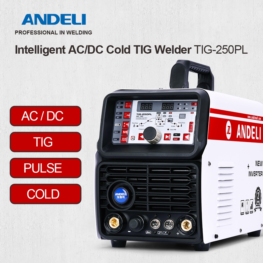 ANDELI TIG-250PL AC DC TIG Welding Cold welding Aluminum Welding Machine 220v TIG Welder Smart ...