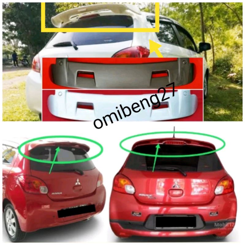 Original Mitsubishi Mirage spoiler (ABS Plastic) | Shopee Malaysia