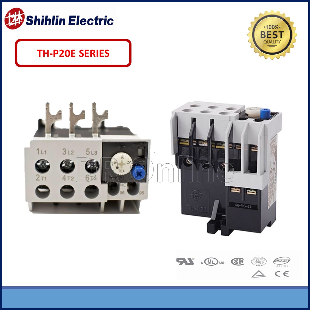 Shihlin Thermal Overload Relay, TOR TH-P20E Series For Contactor Use S ...