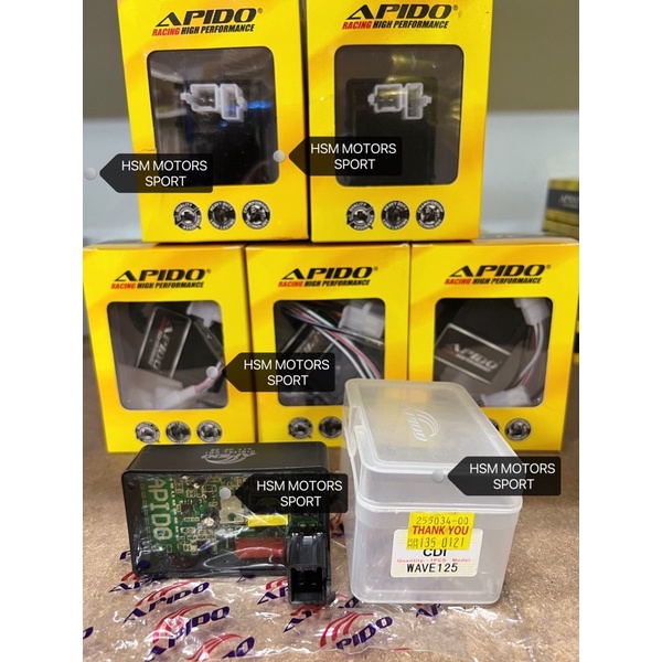 APIDO RACING CDI UNIT NO CUT HONDA WAVE125 /DREAM110/ICON 110 SCOOTER ...