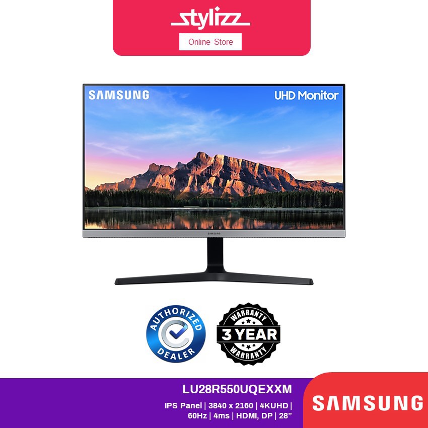Samsung 28" LU28R550UQEXXM 4K UHD HDR AMD FreeSync 4ms IPS Borderless ...