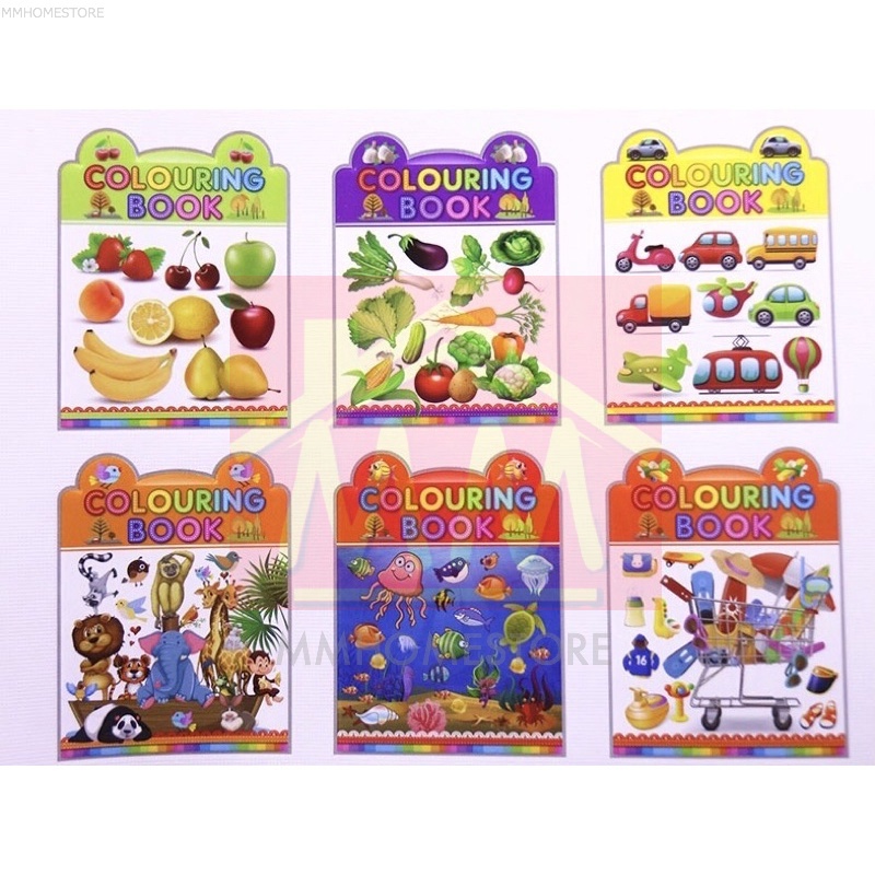 🔥Ready Stock🔥Kids ABC 123 Colouring Book Mazes Dot-to-Dot Learn&Play ...