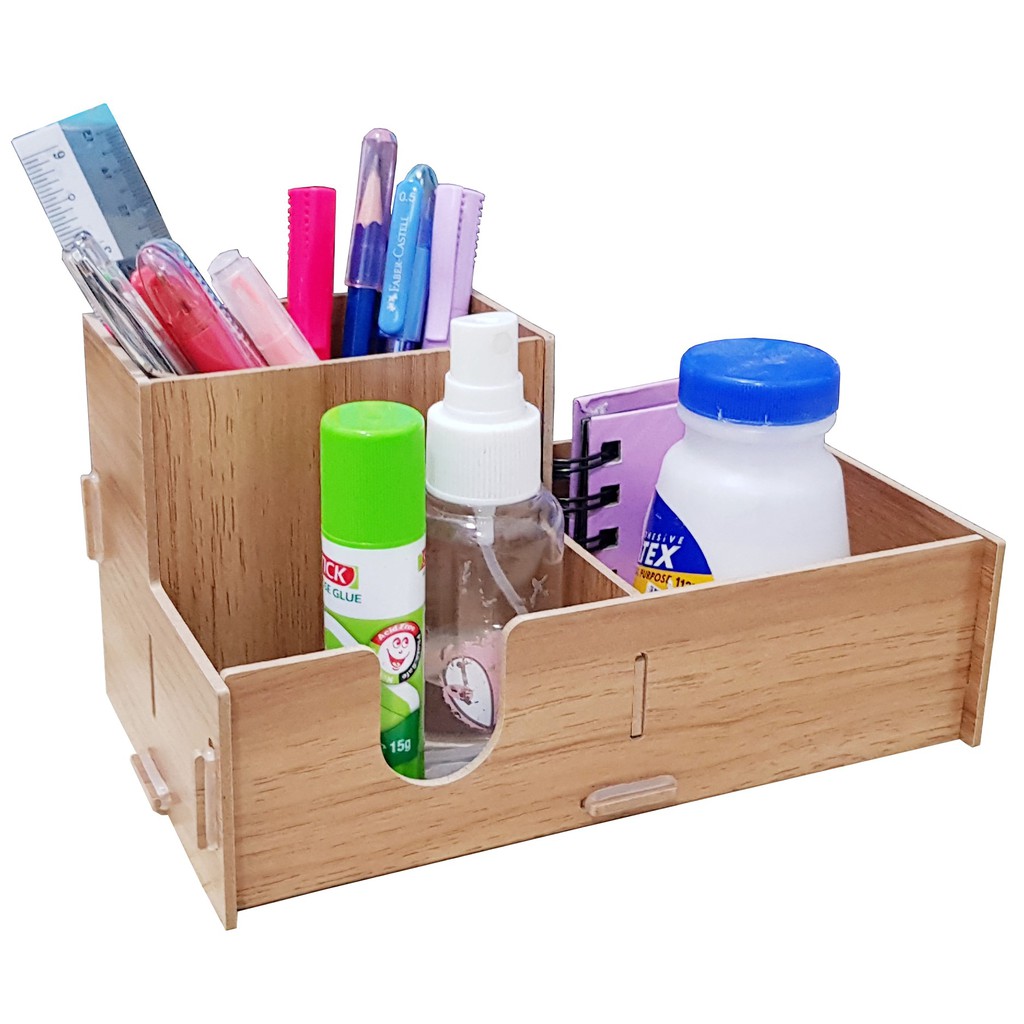 Wooden table top rack, table organiser, desktop rack, small rack ...