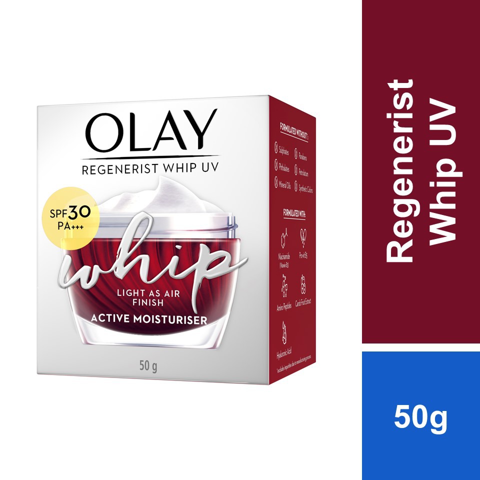 Olay Regenerist Advance Anti Aging Niacinamide Whips Moisturizer with UV SPF30 50g Skincare ...