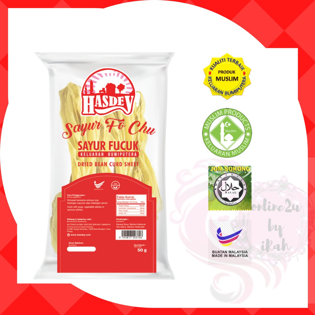 Sayur Fucuk Suhun Hasdey Suun- Halal Food- Barang Dapur- Tauhu Kering ...