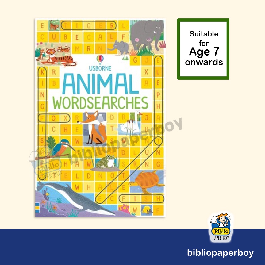 Usborne Animal Word Searches (Activity Book) | Shopee Malaysia