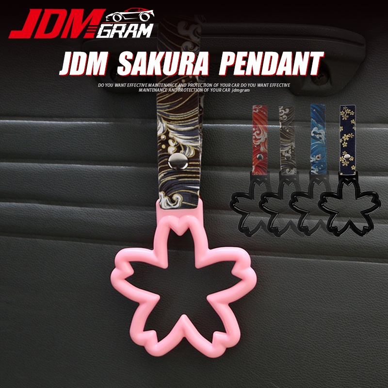 JDMGRAM Japanese Style Car Hanging Decoration JDM Auto Sakura Pendant ...