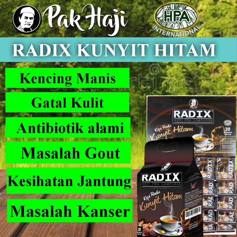 Kopi Radix Kunyit Hitam HPA (Original HPA) | Shopee Malaysia