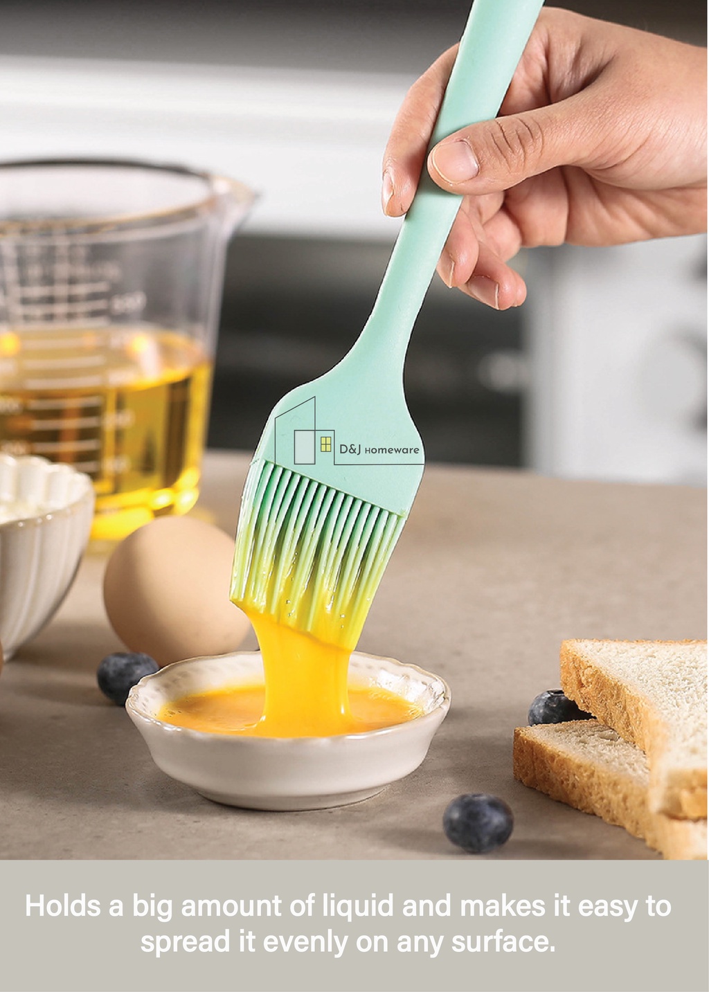 Silicone Pastry Brush / Basting Brush BBQ Oil Brush / Cooking Baking ...