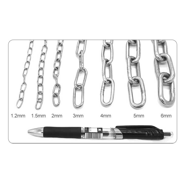 304 Stainless Steel Chain, 1.5mm-6mm, Corrosion and Rust Prevention ...