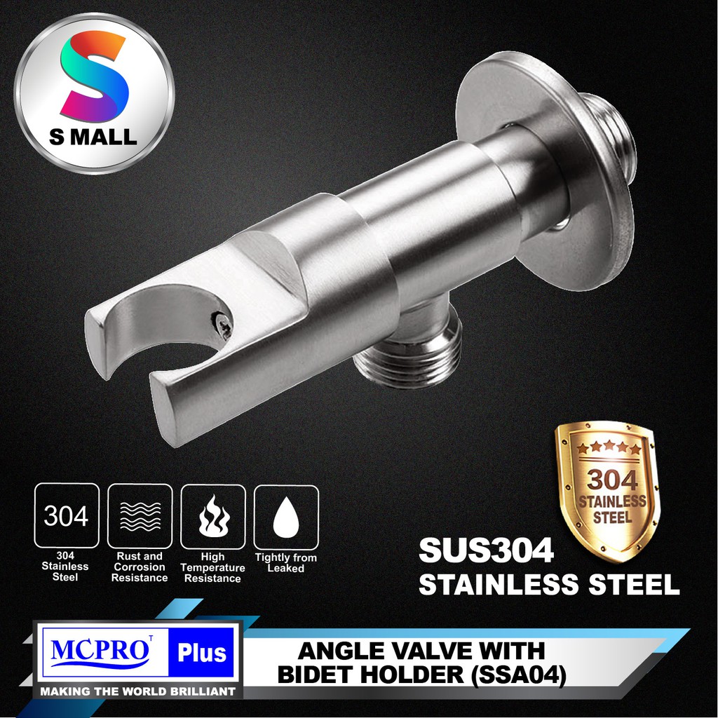 MCPRO Stainless Steel SUS304 Bathroom Faucet ANGLE VALVE WITH BIDET ...