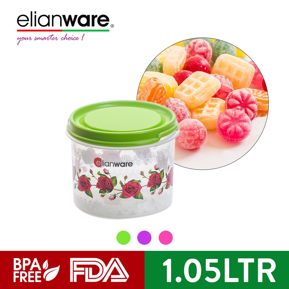 Elianware Rose Series Round Microwavable Food Container Bekas Kuih Raya ...