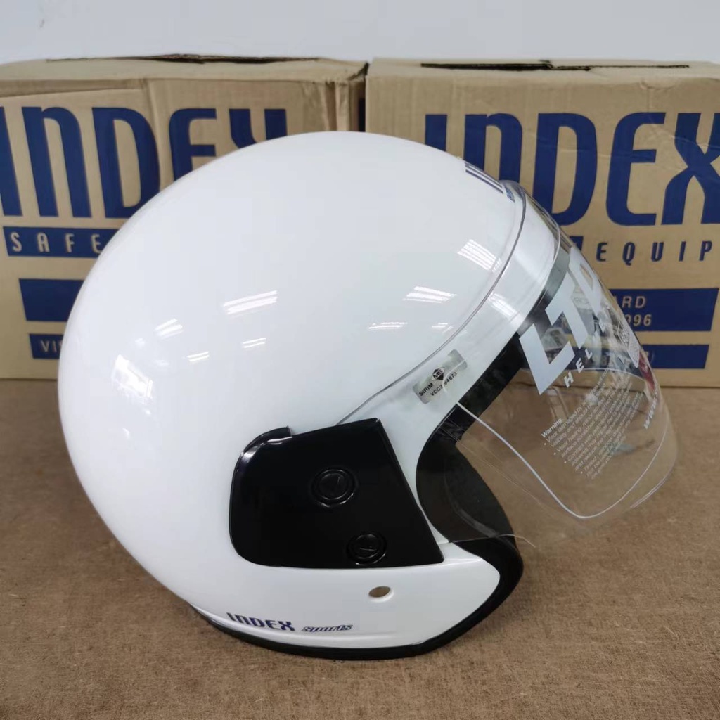 ORIGINAL INDEX HELMET INDEX VISOR SMOKE GOLD RAINBOW PELANGI RED BLUE ...