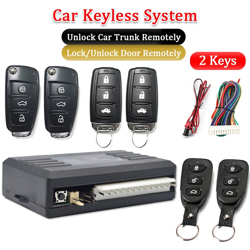 Car Remote Central Lock Door Keyless Entry Car Alarm Systems Open The ...