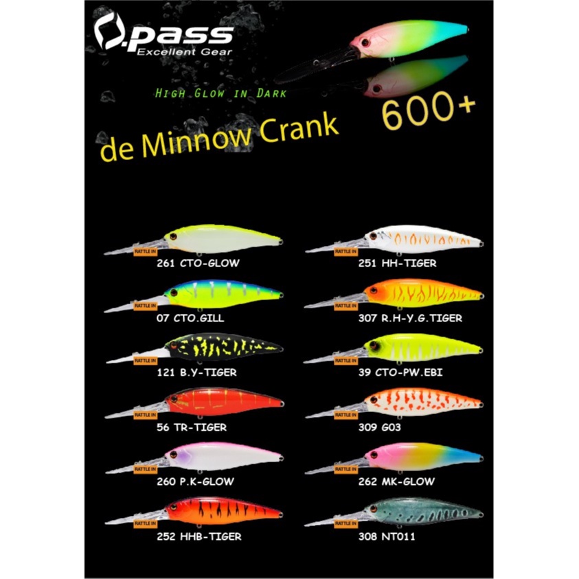 OPASS DE MINNOW CRANK 600+ (Rattle in) GOLD DIGGER Fishing Lure (PART 1 ...