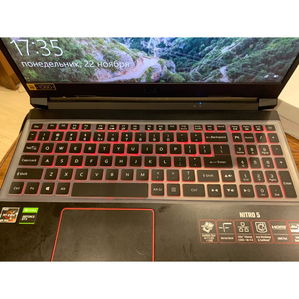 Laptop Keyboard Protector Skin Cover For Acer Nitro 5 an515-58 AN515-54 ...