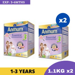 Anmum Essential Step 3 Formula Milk Powder 2.2KG (1.1KG X 2 BOX ...