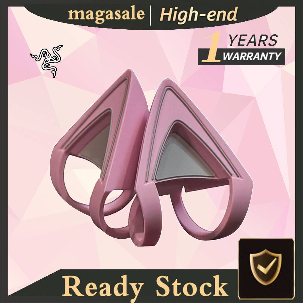 Razer Kitty Cat Ears Attachable Accessory for Kraken Headsets Pink ...