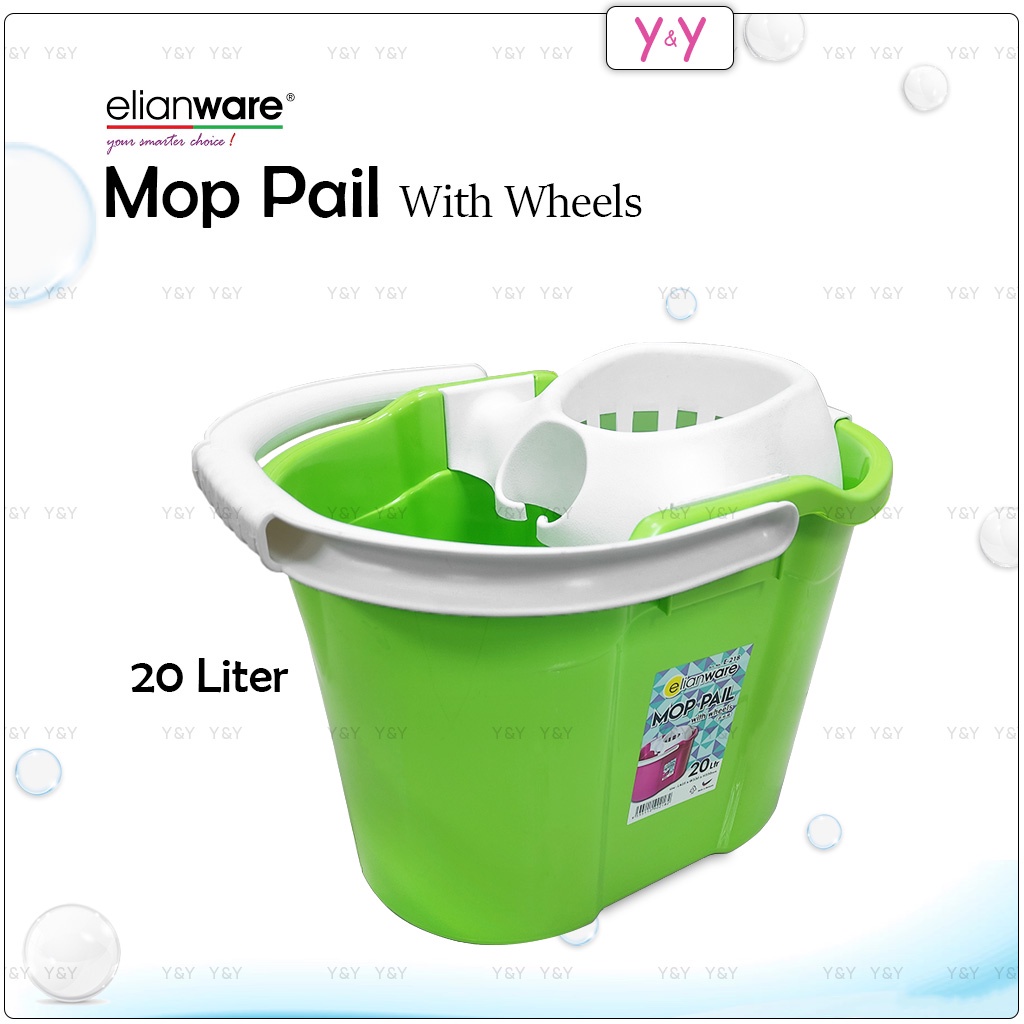 Elianware Mop Pail With Wheels 20 Liter / Plastic Mop Bucket / Baldi ...